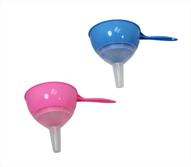 2-in-1 Plastic Sieve and Funnel 15 cm Assorted Colours – Alice Hopkins