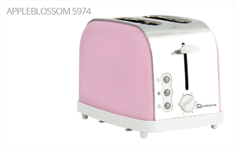 SQ Professional Dainty 2 Slice Toaster 900W Appleblossom – Alice Hopkins