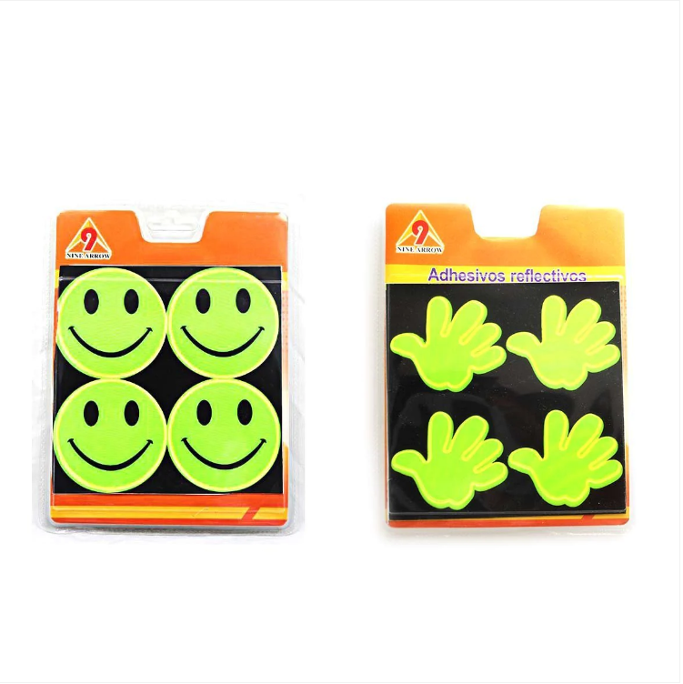 Smiley Face And Handprint Adhesive Reflectors – Alice Hopkins