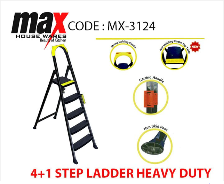 Step Ladder Heavy Duty 4+1 Diy Home – Alice Hopkins
